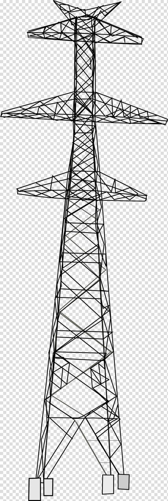 Free: Electricity Overhead power line High voltage Transmission tower ...