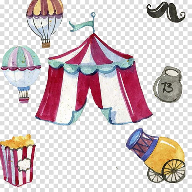 Free: Elements, Hong Kong Circus , Watercolor Circus transparent background PNG clipart - nohat.cc