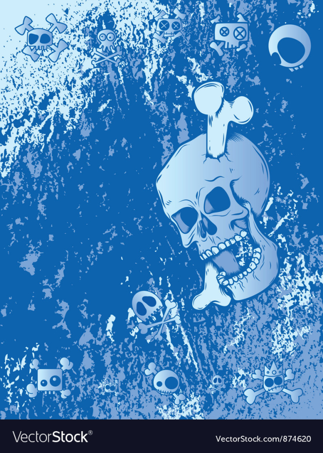 Free: Emo background with skulls vector image - nohat.cc