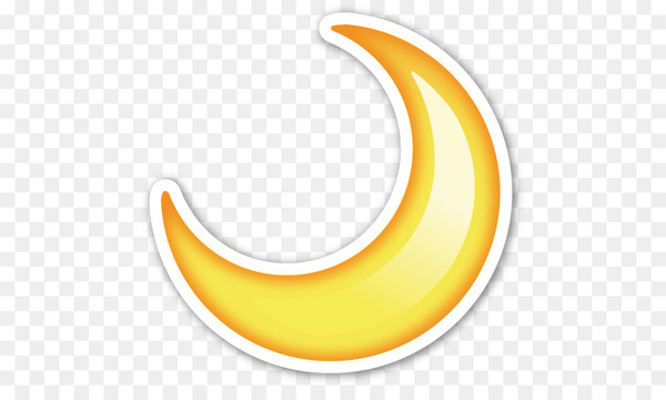 Free: Emoji Sticker Moon Emoticon Lunar phase - sun smile - nohat.cc