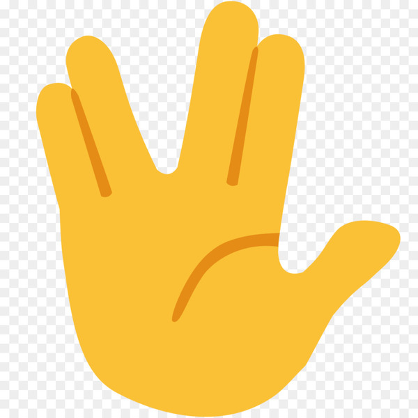 Free: Emoji Vulcan salute Greeting Symbol - hand emoji - nohat.cc