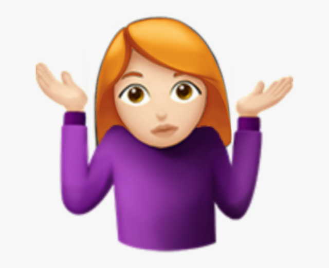 Free: Emojis Sticker - Emoji I Don T Know Girl #2046729 - Free Cliparts ...