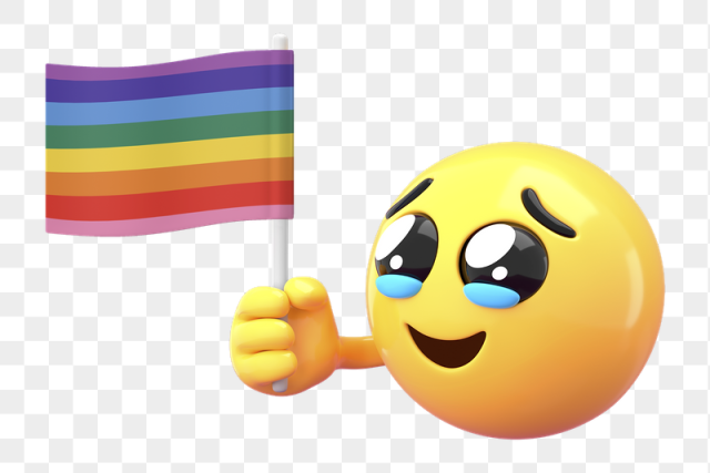 Free: Emoticon holding LGBT flag png | Free PNG - rawpixel - nohat.cc