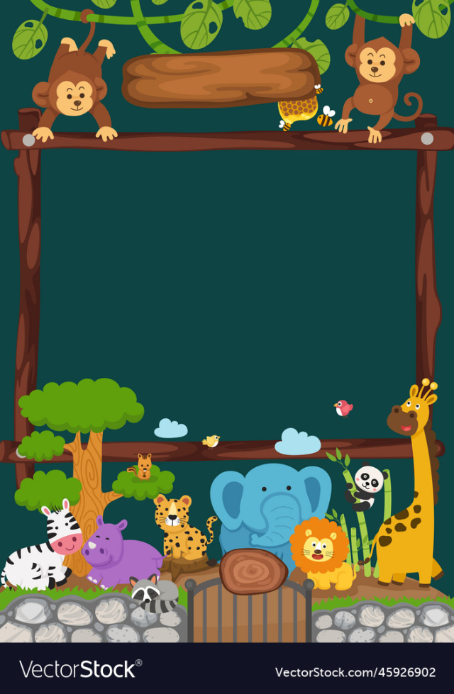 Free: empty banner template with zoo - nohat.cc