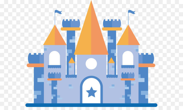 Free: Euclidean vector Adobe Illustrator - Blue Castle vector - nohat.cc