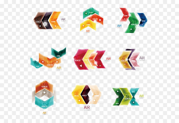 Free: Euclidean vector Arrow Logo Icon - Elegant crystal icon design - nohat.cc