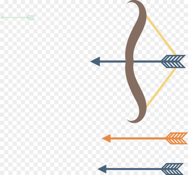 Free: Euclidean vector Bow and arrow Bow and arrow - Vector bow and arrow combination - nohat.cc