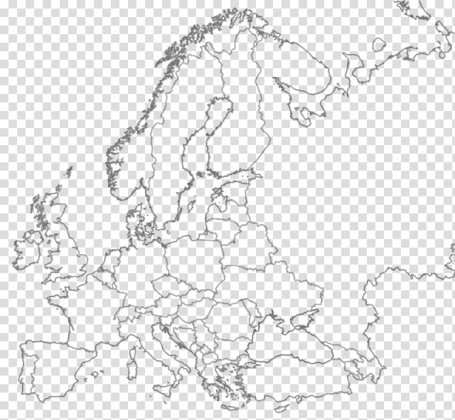 Free: Europe Blank map World map Mapa polityczna, europe and the united ...
