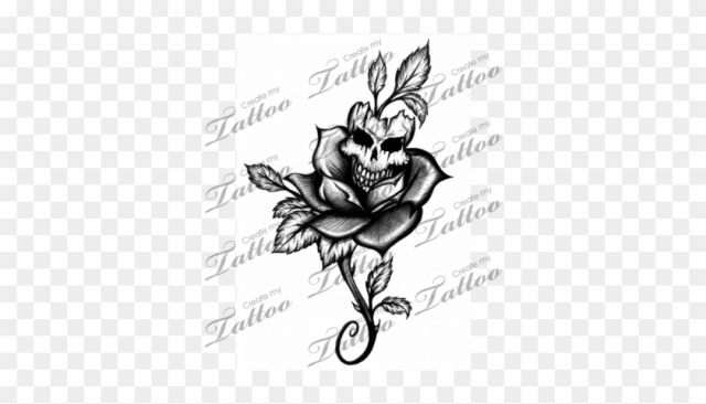 Free: Evil Rose Drawing - Evil Rose Tattoos - nohat.cc