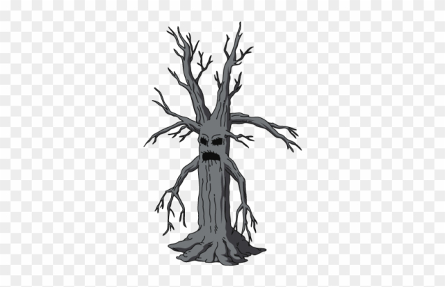 Evil Tree Drawing