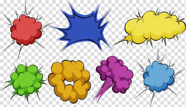 Free: Explosion , Color smoke explosion stickers transparent background ...