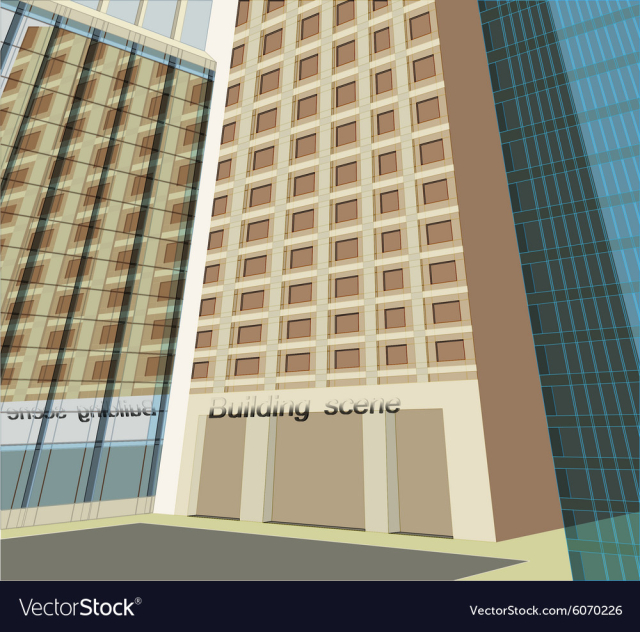 Free: Facade build scene vector image - nohat.cc
