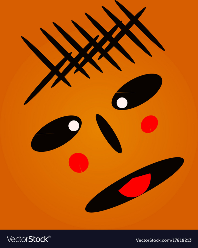 Free: Face with hair and red cheeks vector image - nohat.cc