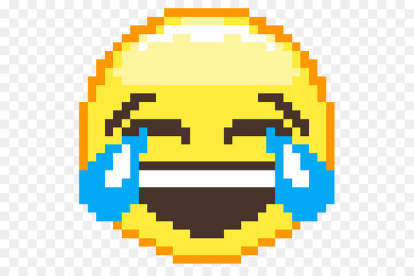 Pixelated Emoji Laughing Face