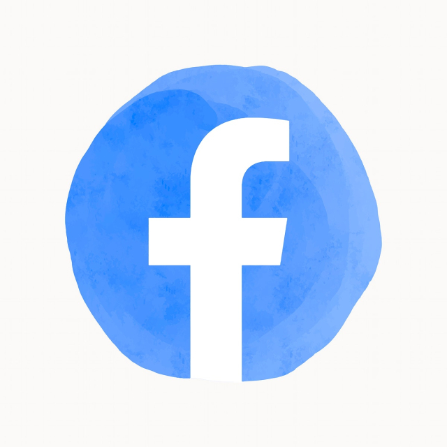 Free: Facebook app icon with a watercolor graphic… | Free stock ...