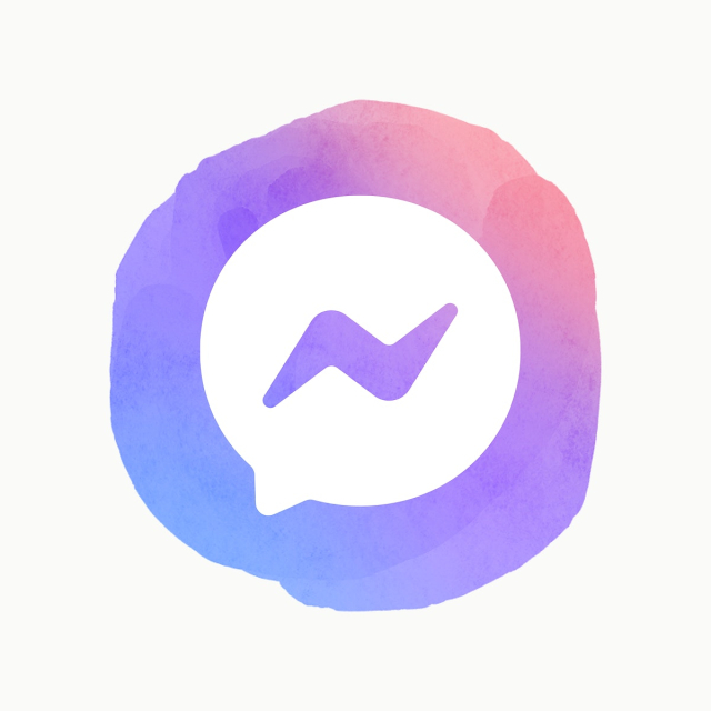 Free: Facebook Messenger app icon psd with a… | Free stock illustration ...