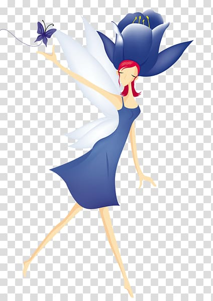 Free: Fairy Cartoon Illustration, Flower Elf transparent background PNG ...