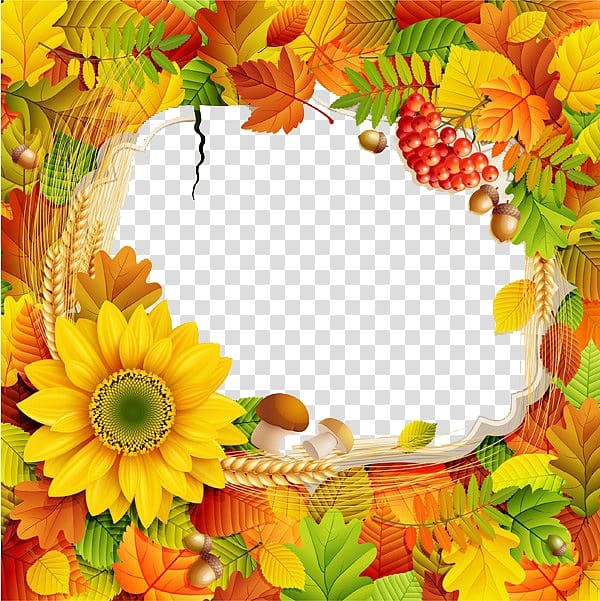 Free: Fall promotional posters Border transparent background PNG ...