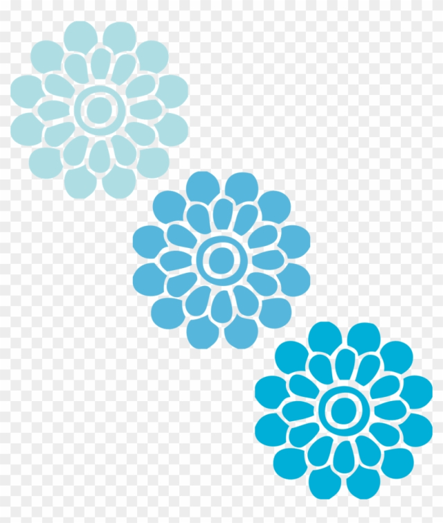 Free: Fancy Wedding Flower Vector Adornment - Blue Flower Vector Png ...