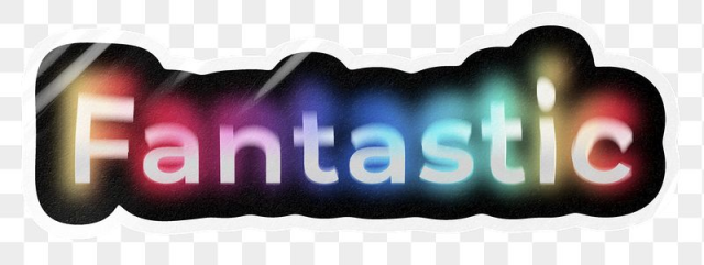 Free: Fantastic png word sticker, neon | Free PNG - rawpixel - nohat.cc
