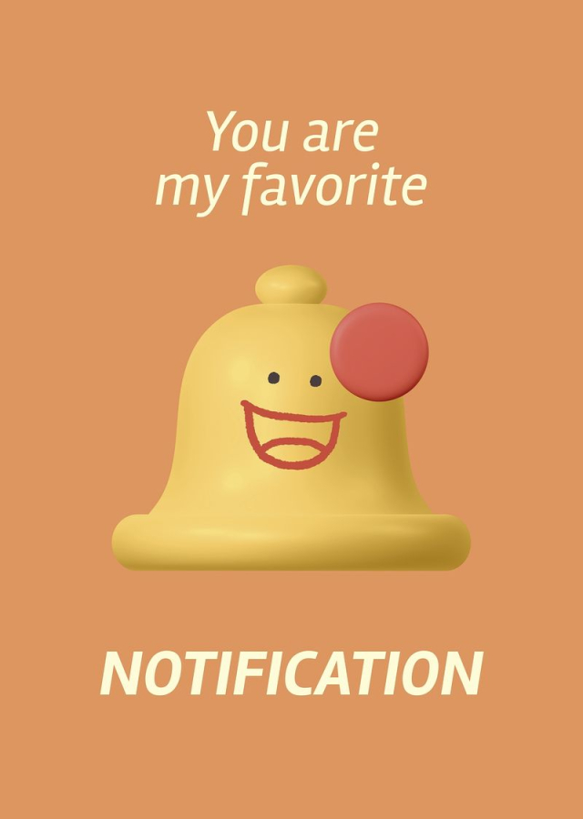 Free: Favorite notification poster template, 3D | Free Vector Template ...