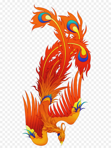 Free: Fenghuang Phoenix Tattoo - new chinese typesetting design - nohat.cc