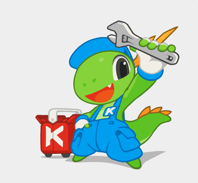 Free: File:KDE mascot Konqi for utility applications.png - Wikimedia ...