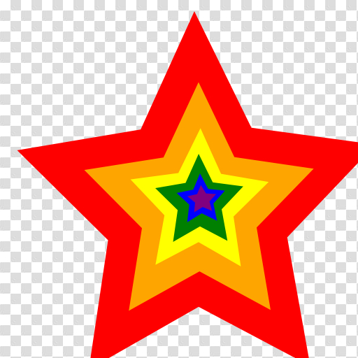 Free: File:Rainbow star.svg - Wikimedia Commons - nohat.cc
