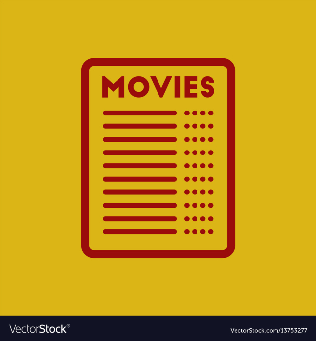 Free: Film list in flat style moive vector image - nohat.cc