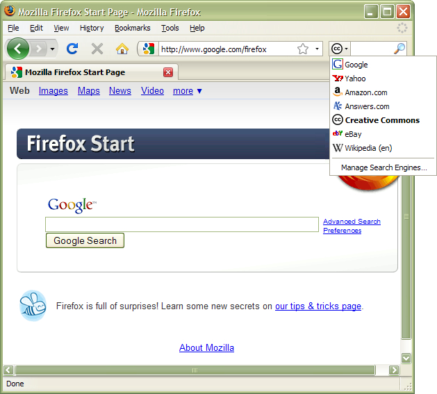 Free: Firefox and CC Search - Creative Commons - nohat.cc