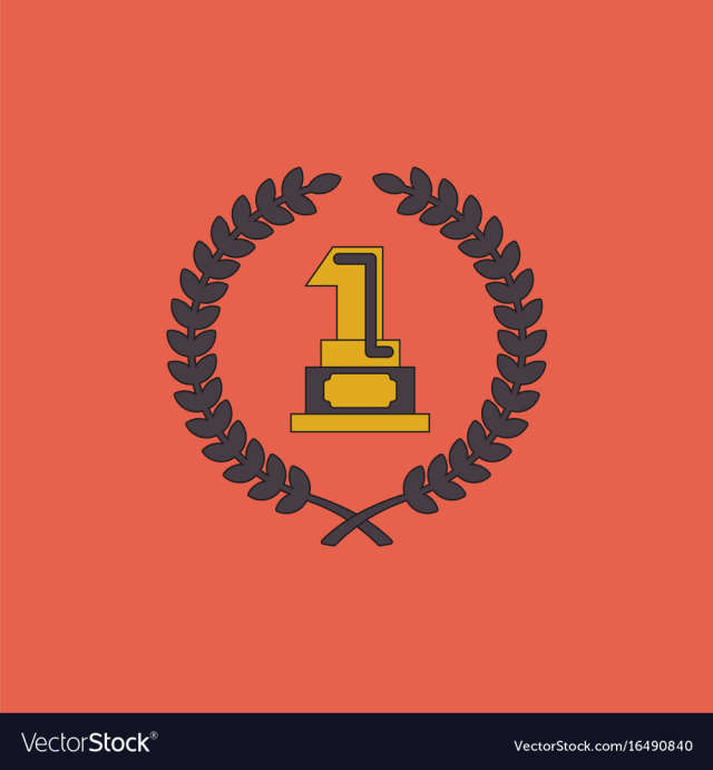 Free: First place icon golden number one symbol vector image - nohat.cc