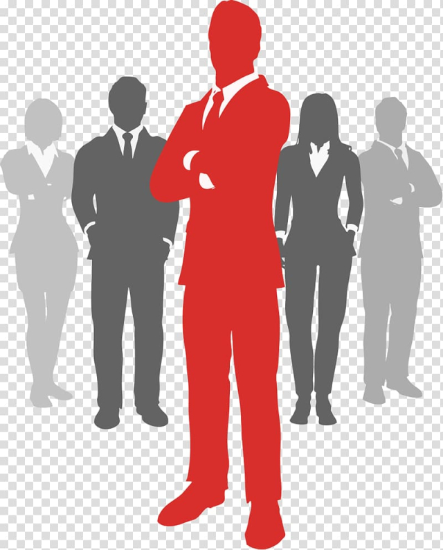 Free: Five group of people standing illustration, Leadership ...