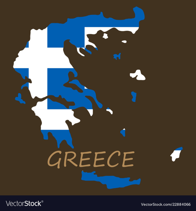 Free: Flag map of greece vector image - nohat.cc
