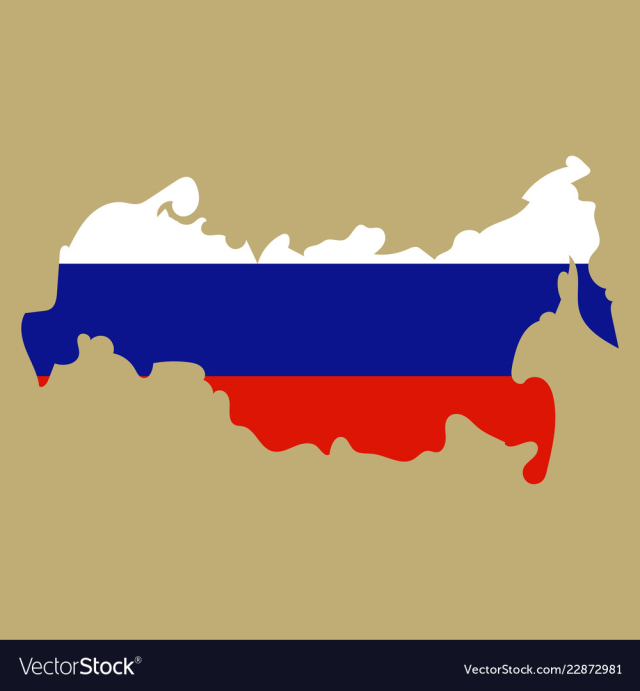 Free: Flag map of russia vector image - nohat.cc