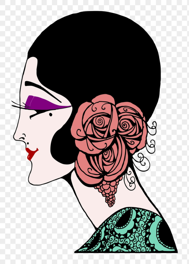 Free: Flapper lady png sticker illustration, | Free PNG - rawpixel ...