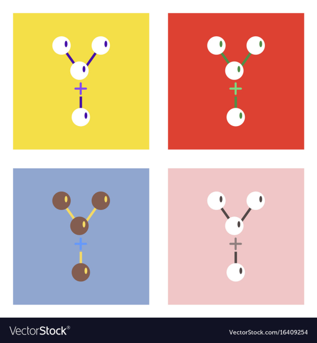 Free: Flat icon design collection attaching molecules vector image ...