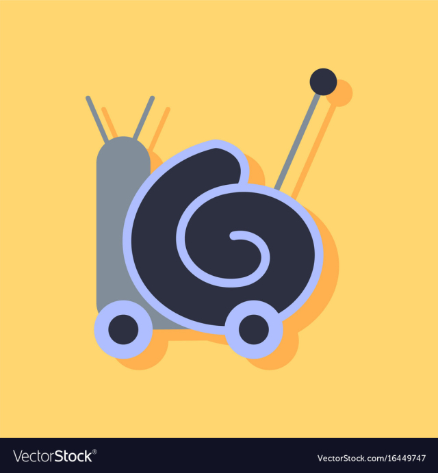 Free: Flat icon design collection toy snail silhouette vector image ...
