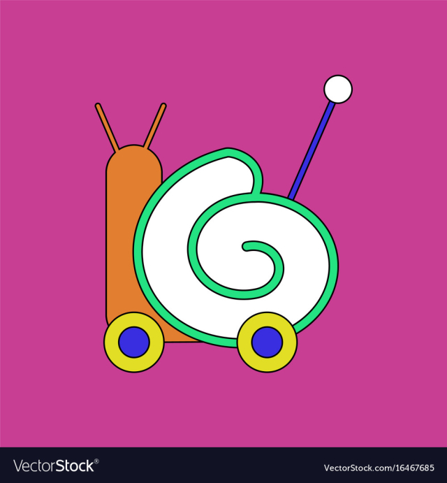 Free: Flat icon design collection toy snail silhouette vector image ...