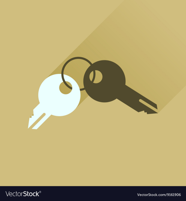 Free: Flat icon with long shadow bunch of keys vector image - nohat.cc