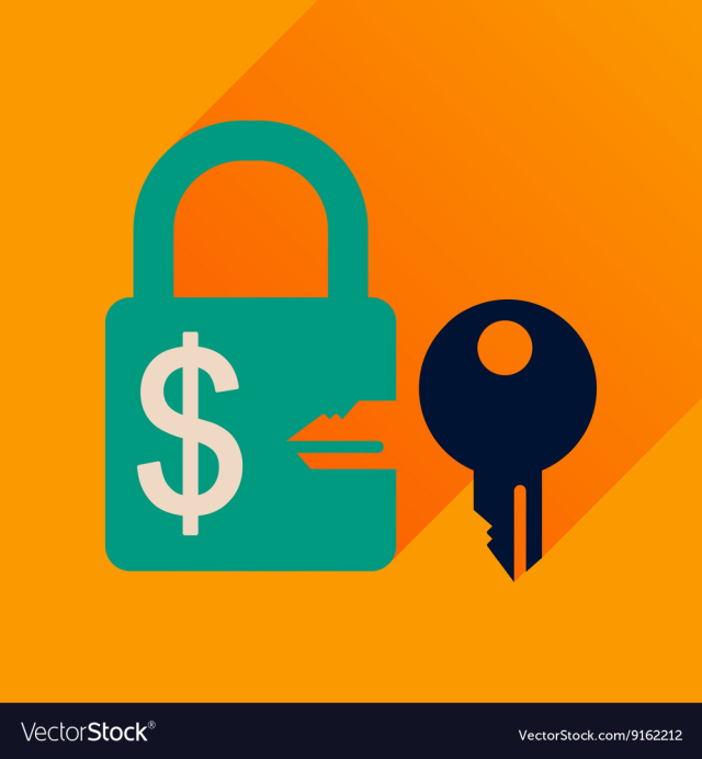 Free: Flat icon with long shadow key lock vector image - nohat.cc