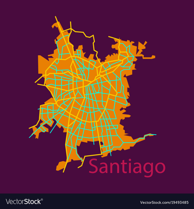 Free: Flat road and administrative map of agglomeration vector image ...