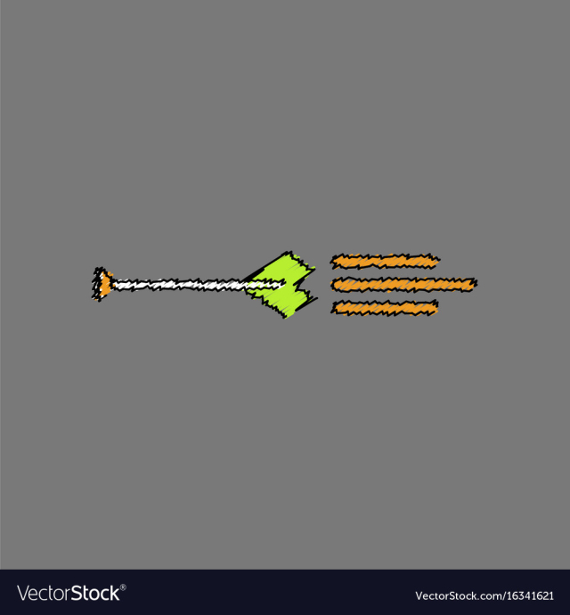 Free: Flat shading style icon bow arrow vector image - nohat.cc