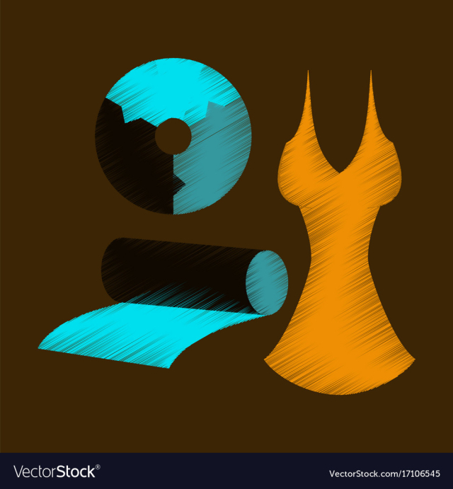 Free: Flat shading style icon fabric diagram vector image - nohat.cc