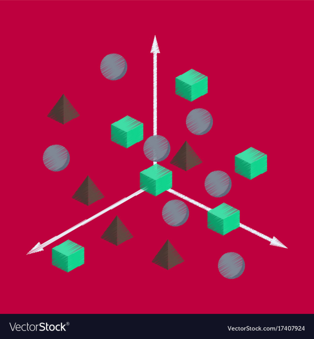 Free: Flat shading style icon geometric chart vector image - nohat.cc