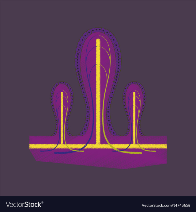 Free: Flat shading style icon intestinal villi vector image - nohat.cc