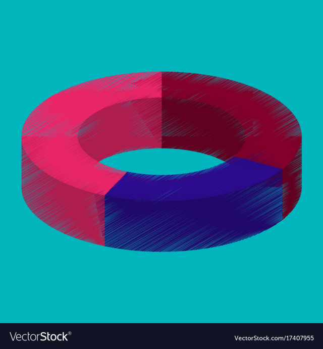 Free: Flat shading style icon pie chart vector image - nohat.cc