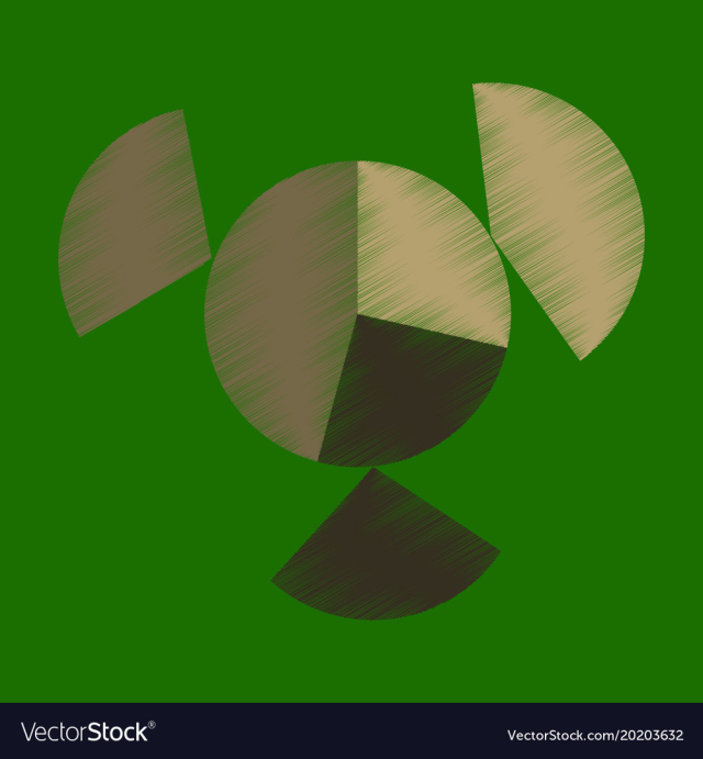 Free: Flat shading style icon pie chart vector image - nohat.cc