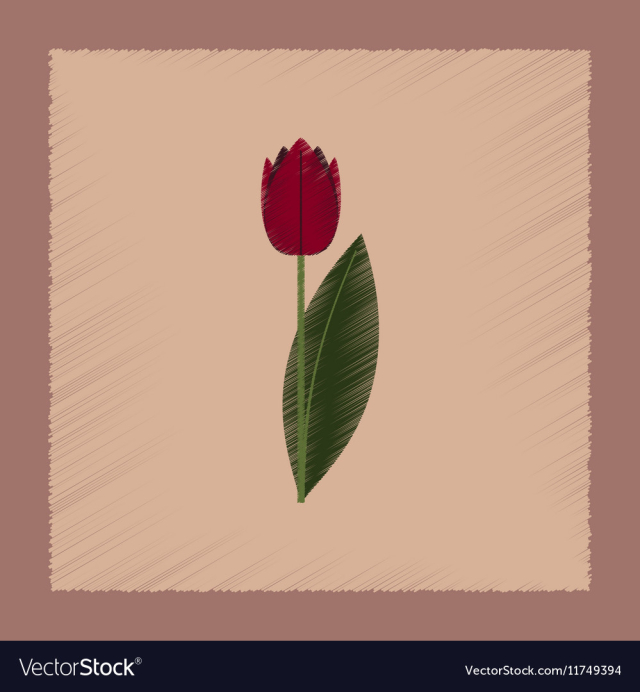 Free: Flat shading style plant Tulipa vector image - nohat.cc