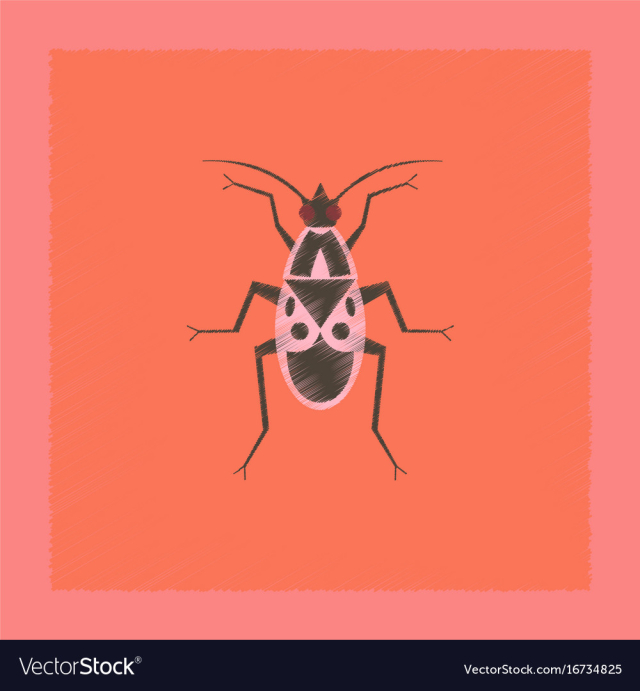 Free: Flat shading style soldier bug vector image - nohat.cc