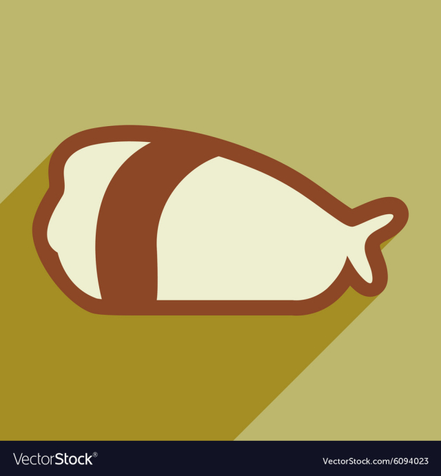Free: Flat with shadow icon Sashimi with shrimp on vector image - nohat.cc